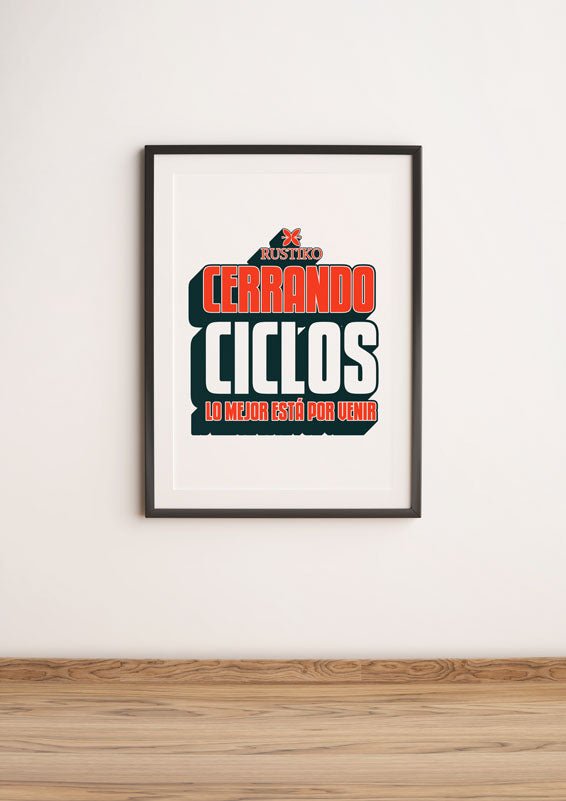 Cuadro Cerrando ciclos - Rustiko Decoración